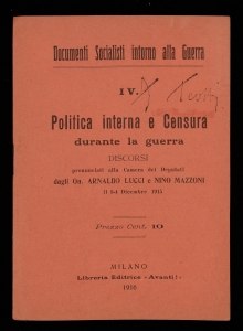 Il proletariato e la Guerra